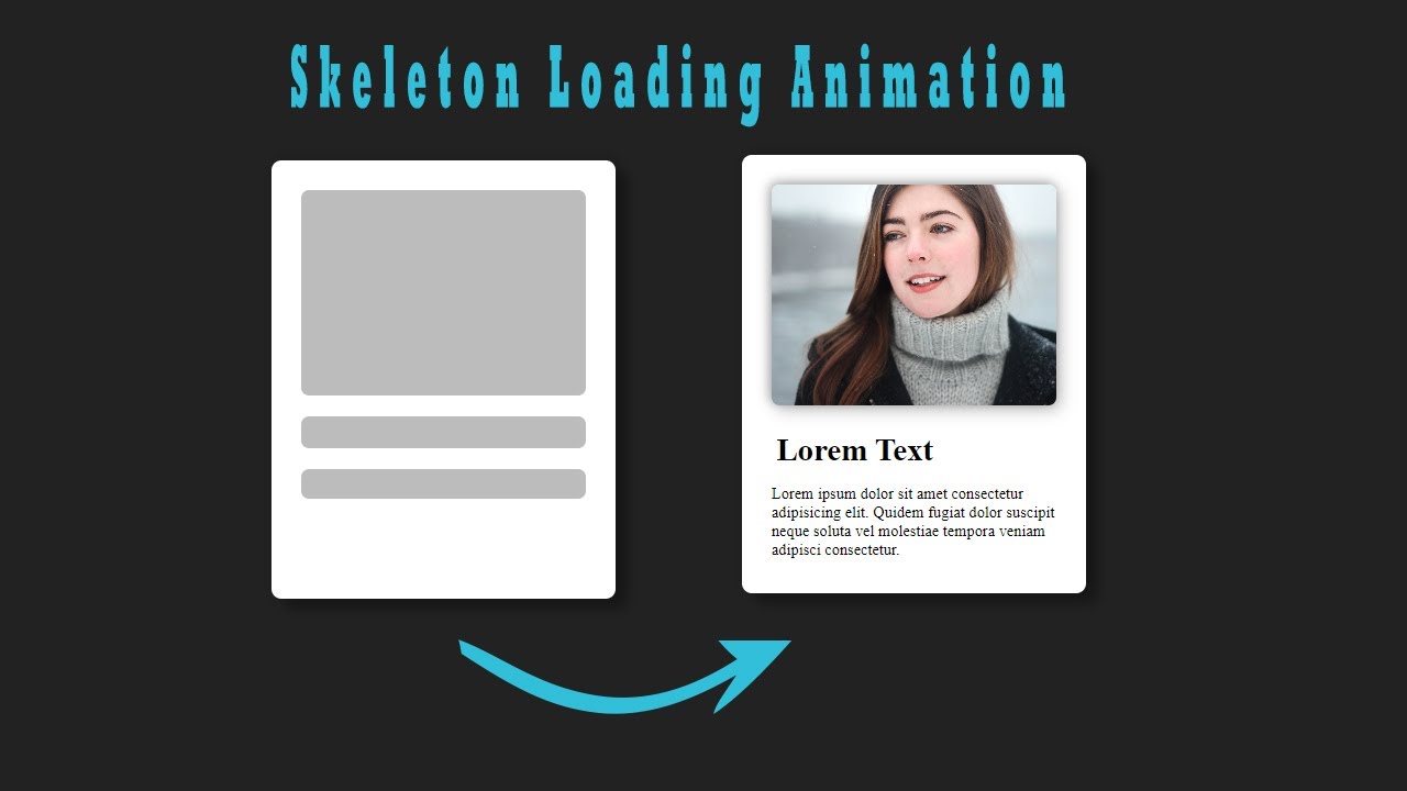 How To Create Skeleton Loading Animation With HTML, CSS & JavaScript