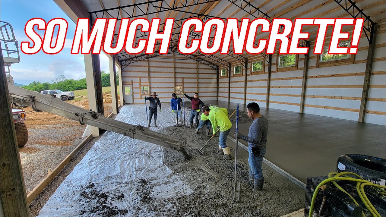 Budget Shop Build - EP3 - Concrete, Safety Shelter, Draining the pond