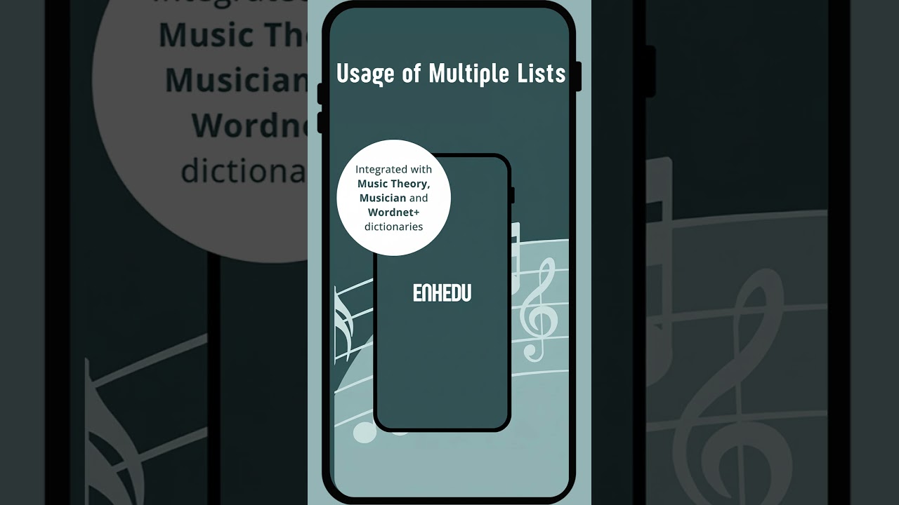 Enhedu Music Dictionary: Lists