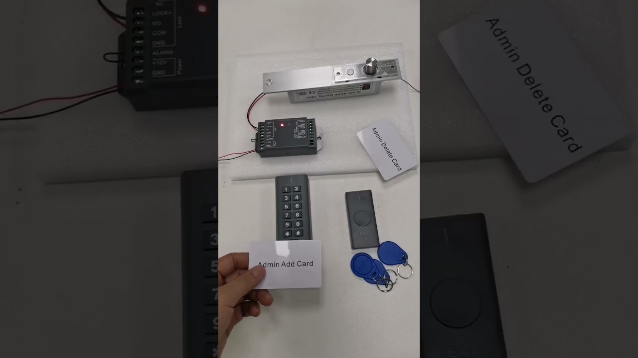 How to add card users by Admin Add Card for the wireless kit
