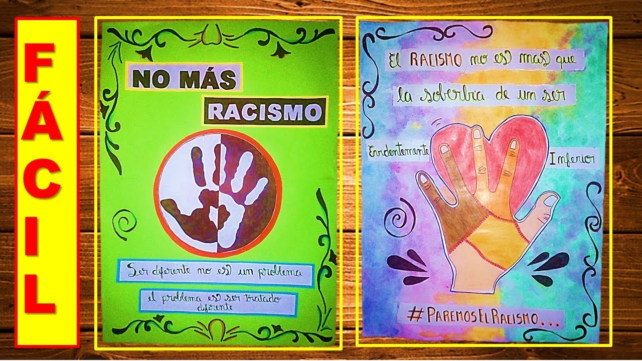 🔴☑COMO  HACER UN CARTEL CONTRA  PREJUICIOS Y ESTEREOTIPOS- RACISMO - ARTE- S14