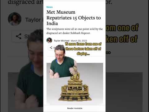 Met Museum Hires Team to find Looted Art. They have work to do😬
