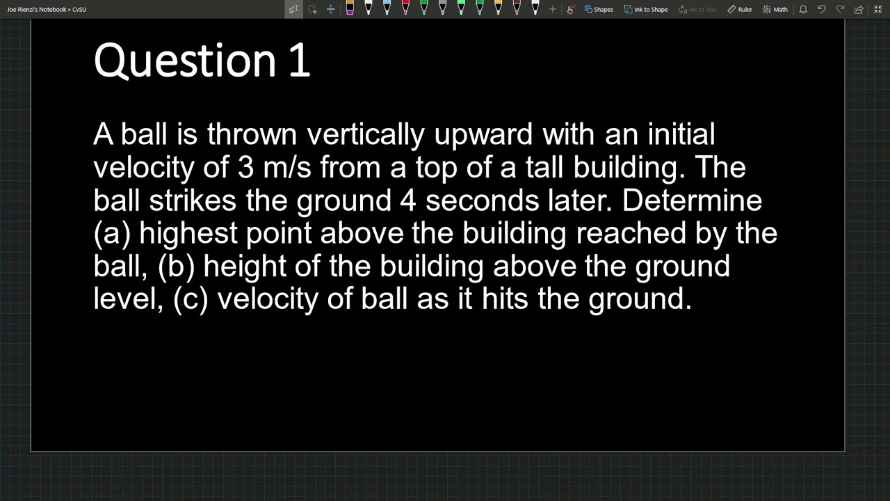 Dynamics of Rigid Bodies - Kinematics Problem Set 1 - #1-#5
