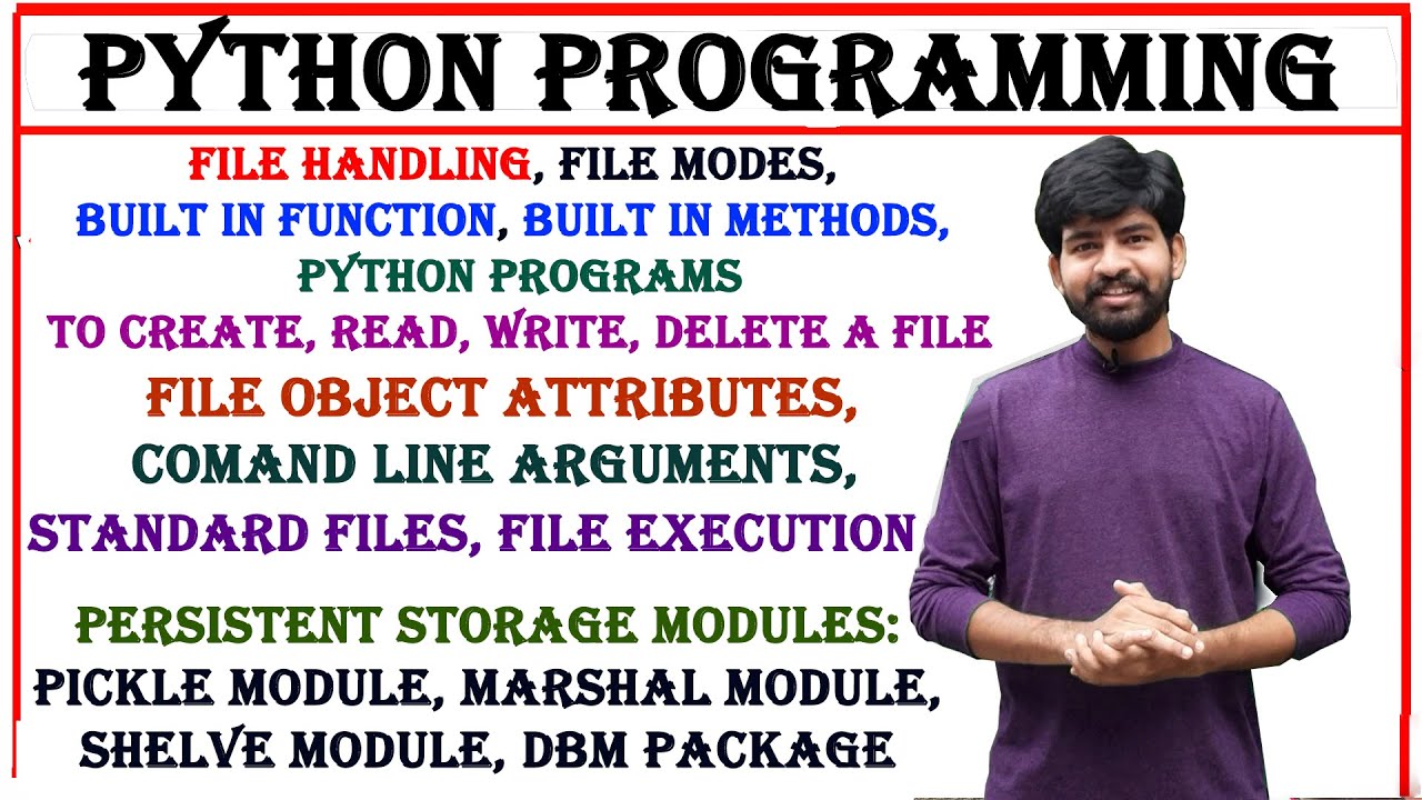 files complete topic | python programming  unit 2 | complete files topic in python | file handling