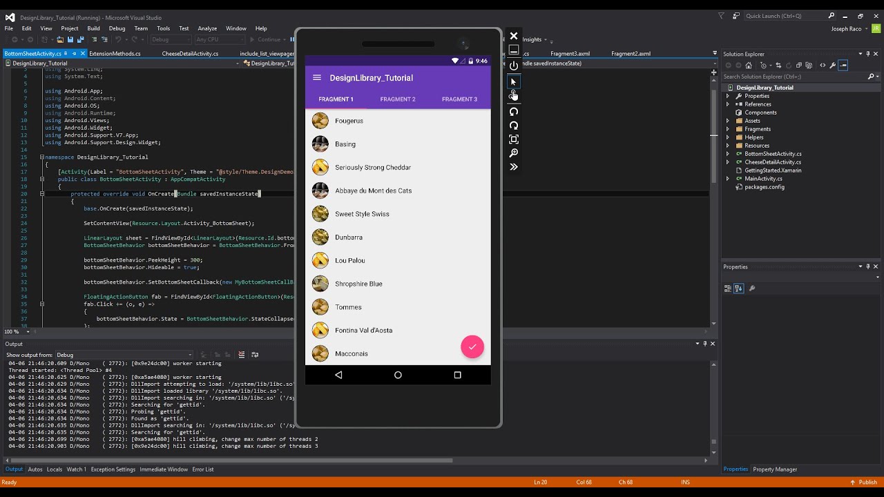 Xamarin Android Tutorial 79 Design Library Pt 1