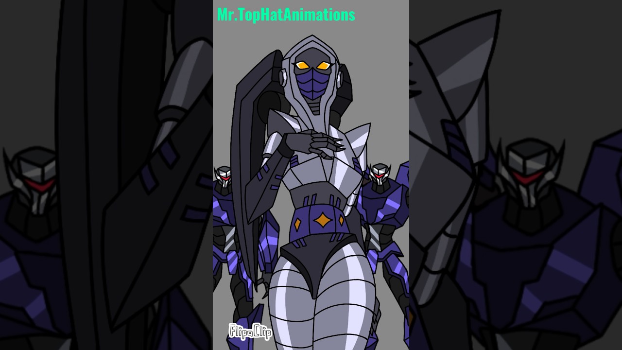 Megatron meets Nightbird #flipaclip #transformer #shorts #animation