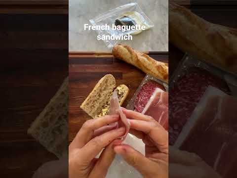 French baguette sandwich #sandwich #homecook #delicious #shorts