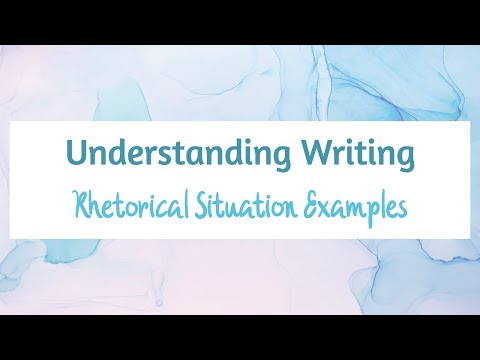 Rhetorical Situation Examples