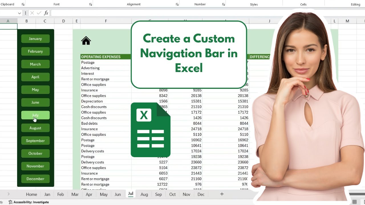 How to create Excel Navigation Bar - Complete Guide 2025