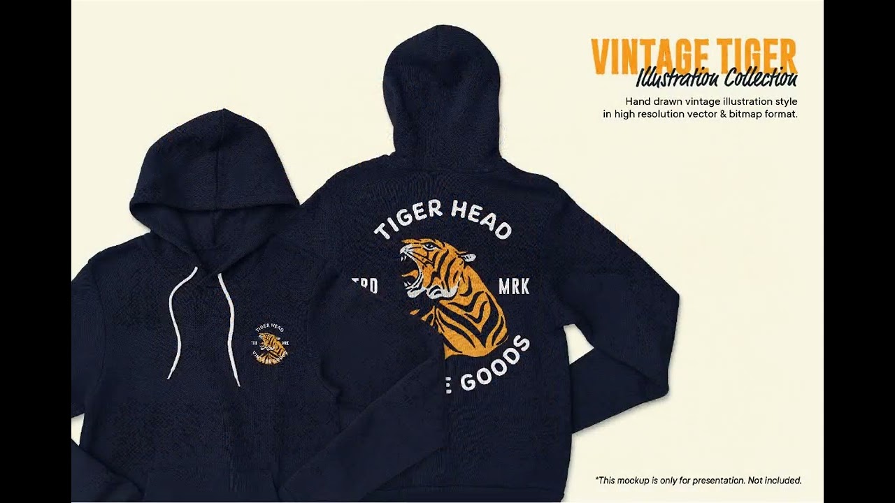 Vintage Tiger Illustration Stock Graphics - Download at YouWorkForThem