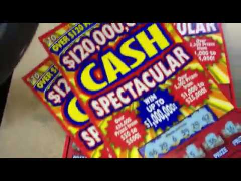 Wins 4 X $10 $120,000,000 Cash Spectacular Hoosier Lottery Scratch Off's