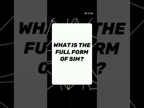 ✨✨WHAT IS THE FULL FORM OF SIM?#short #fullform✨✨