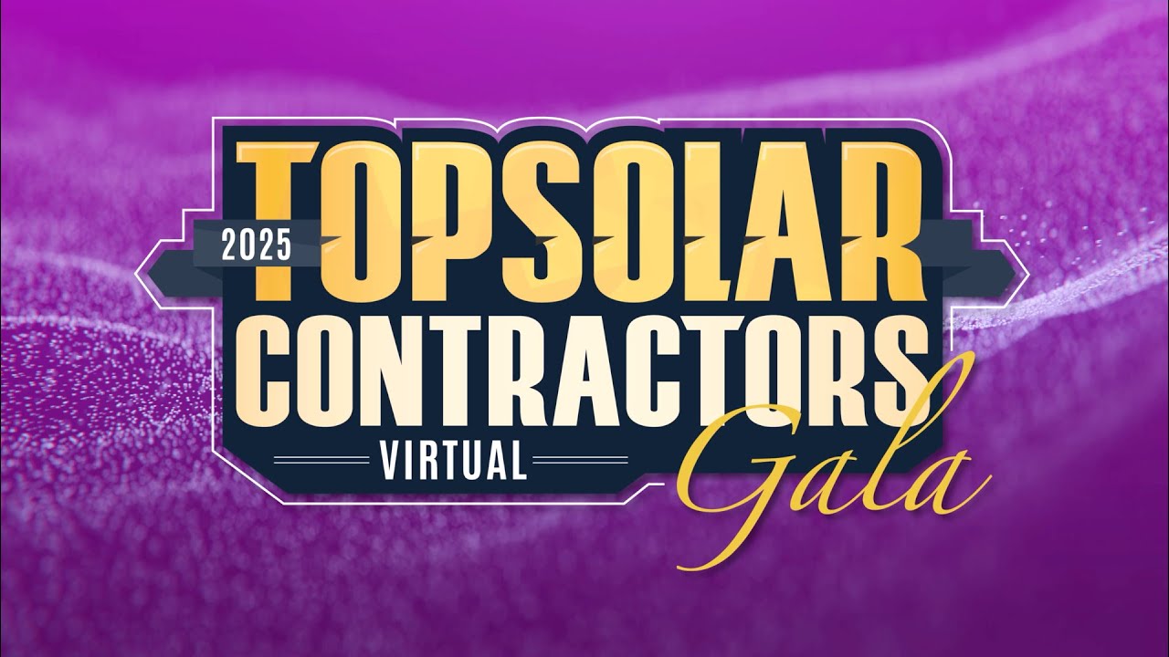 2025 Top Solar Contractors Virtual Gala
