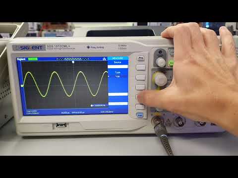 Siglent Oscilloscope AC Voltage measurement procedure
