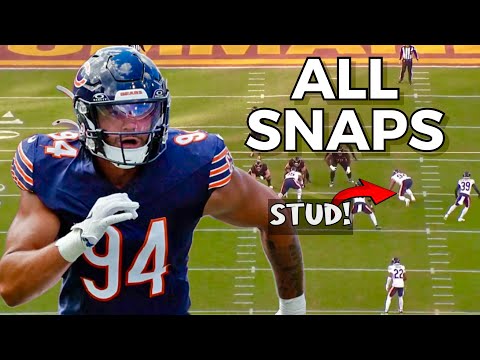Austin Booker Week 8: Every Snap Vs Commanders