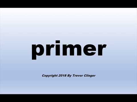 How To Pronounce primer (Small Book)