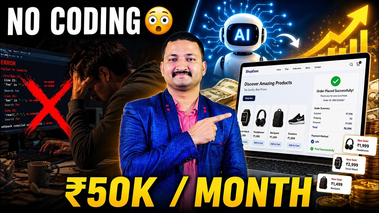 Build a Full Stack E-Commerce Website Without Coding | PHP + AI 2026