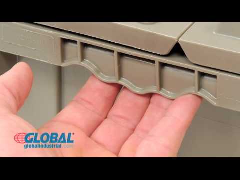 Global Premium Attached Lid Distribution Containers