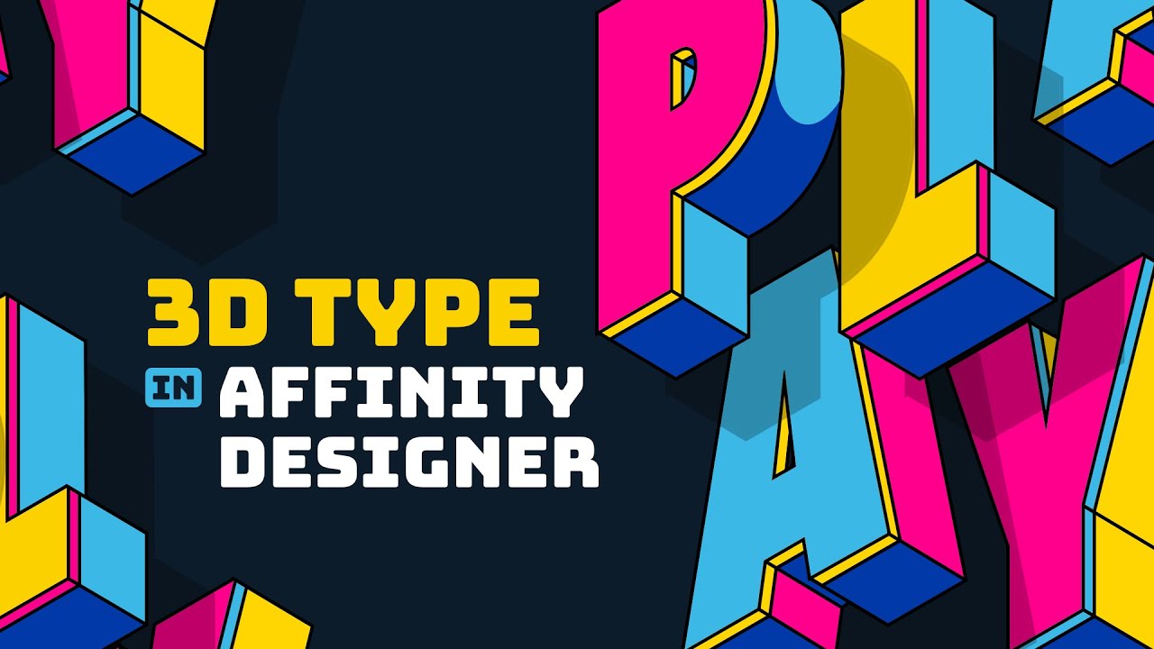 3D Typography in Affinity Designer
