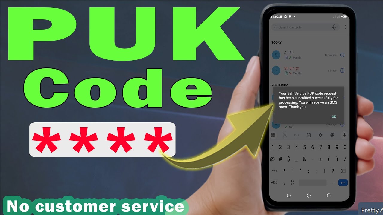 How to get puk code without calling customer service (step by step)