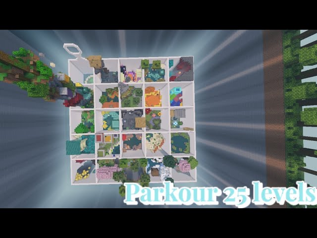 Parkour 25 levels (v2.3) Minecraft Map
