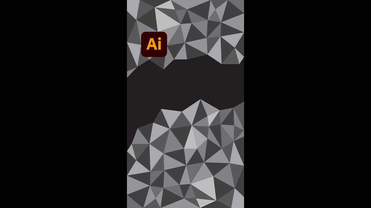 Triangle Pattern Illustration - Illustrator tips #shorts - Design.lk