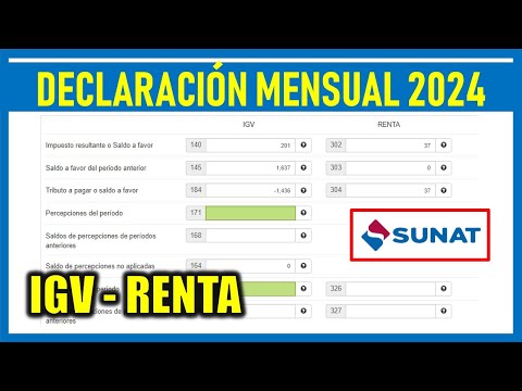 Declaración mensual SUNAT 2024 Régimen Especial |¿Cómo declarar mi impuesto mensual?