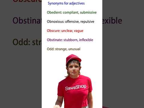 Synonyms for Adjectives (69) in English