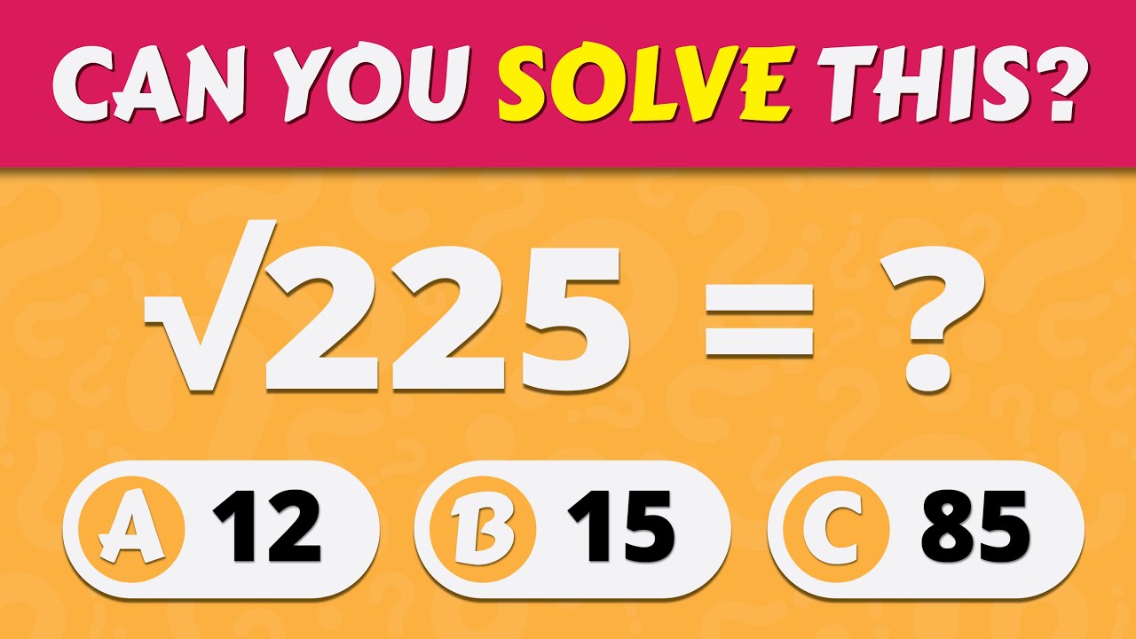 100 Math Quiz Questions Easy to Impossible Brain Challenge by Quiz Ferret