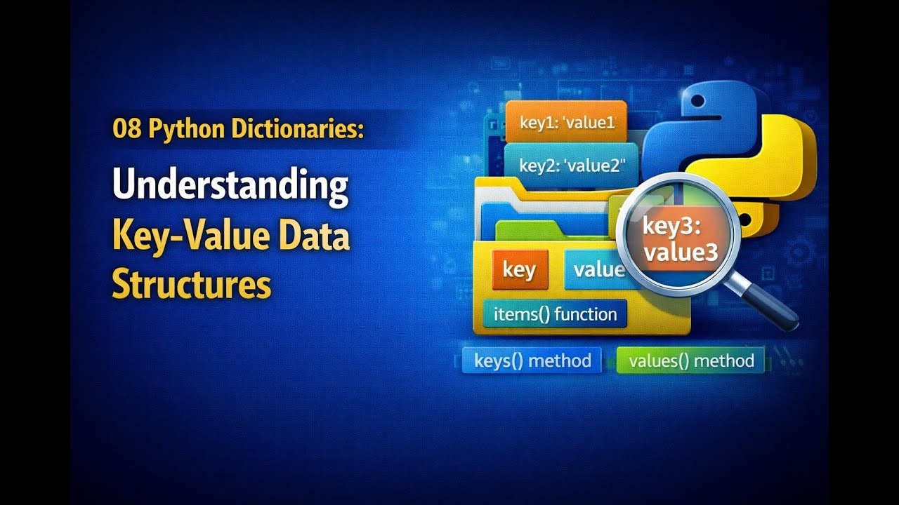 08 Python Dictionaries: Understanding Key-Value Data Structures