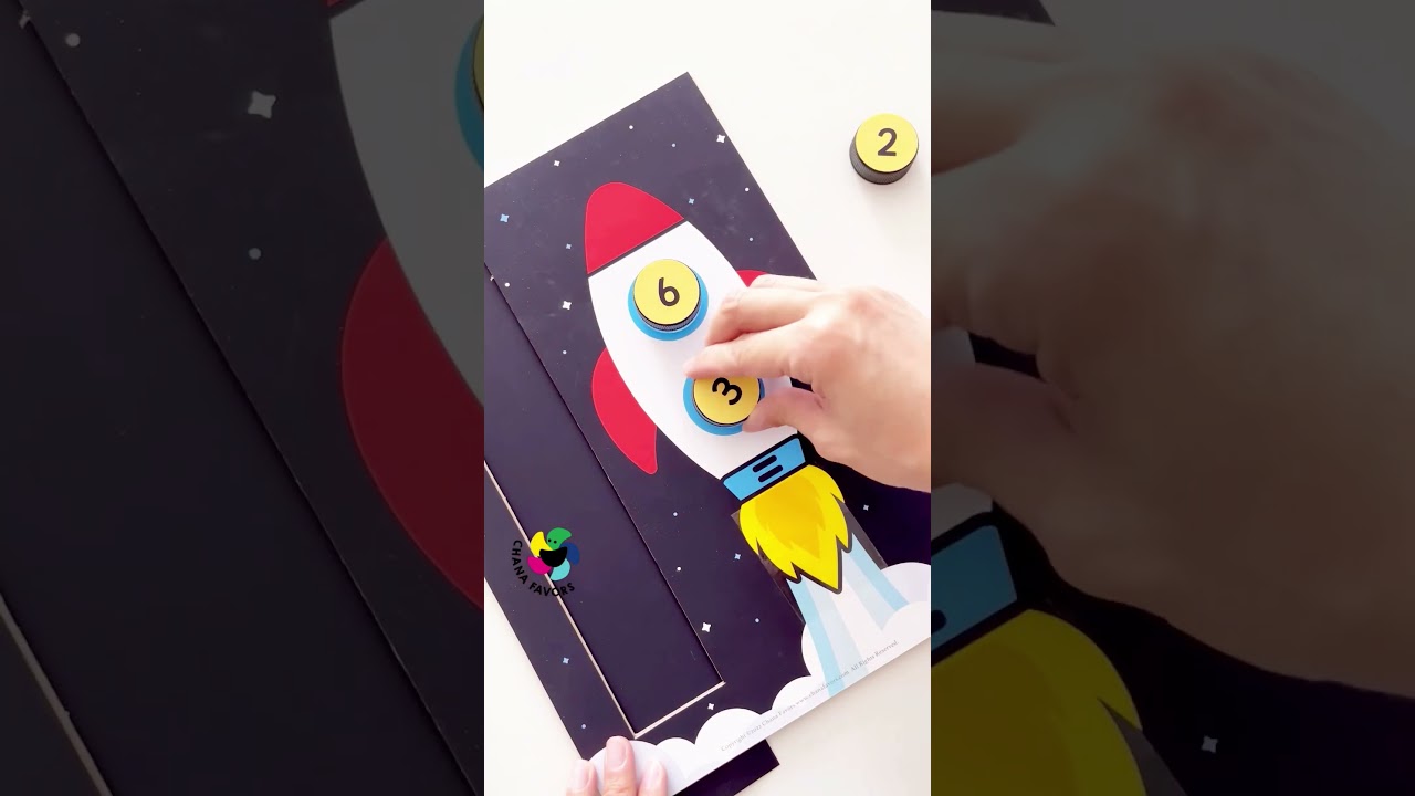 Kids Activity 🧩 | Rocket Math Fun #printables #chanafavors #kidsactivities #learningthroughplay