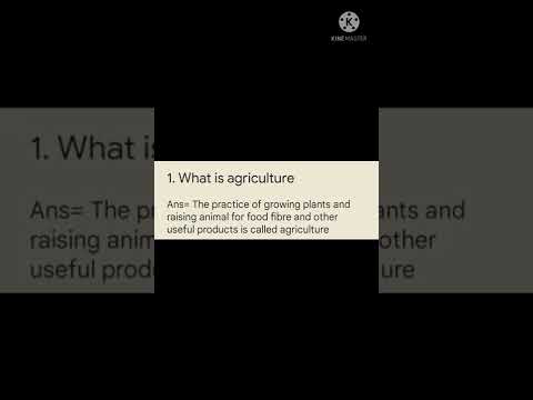 what is agriculture