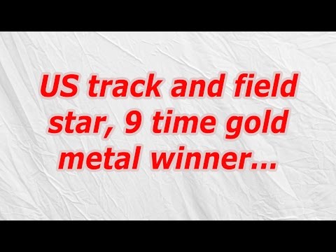 US track and field star, 9 time gold metal winner (CodyCross Crossword Answer)