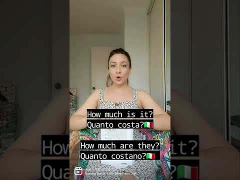 How much is it? Quanto costa? english-italian