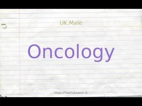 How to pronounce oncology