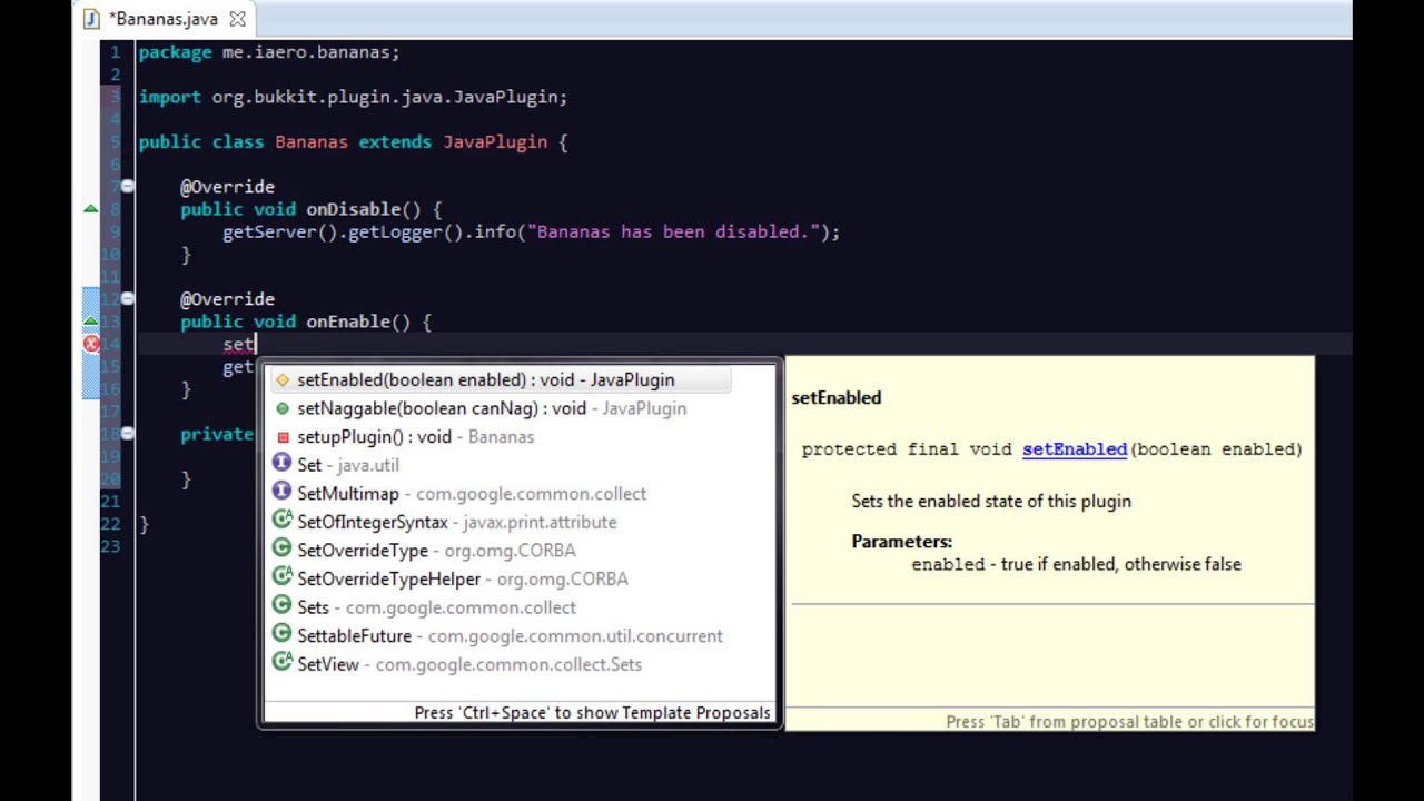 Bukkit Plugin Tutorial - The Basics