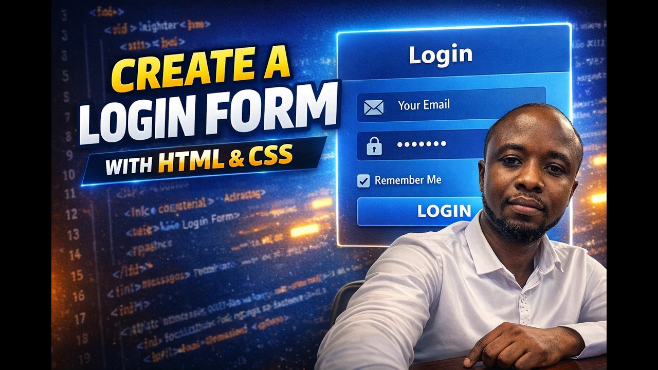How to Create a Login Form Using HTML & CSS (Step-by-Step) | Beginner Tutorial