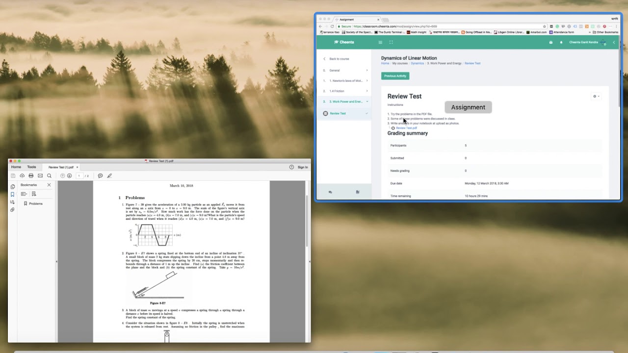 Test or Assignment Submission Tutorial