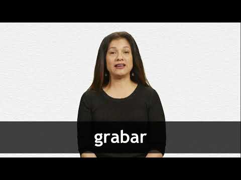 Traducción en inglés de “GRABAR” | Collins Diccionario español-inglés