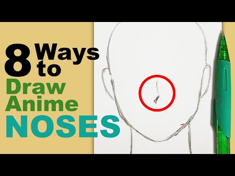 How to draw 8 different noses - Anime Manga Style