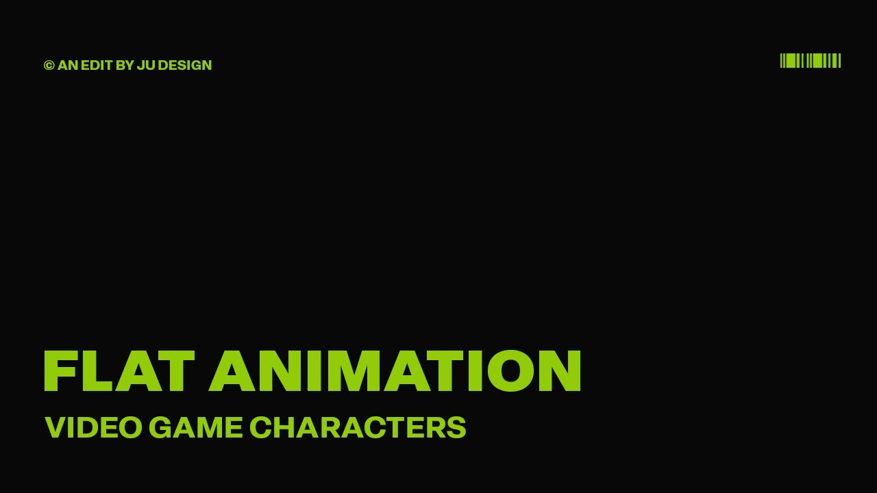 Flat Animation - Video Game Characters.