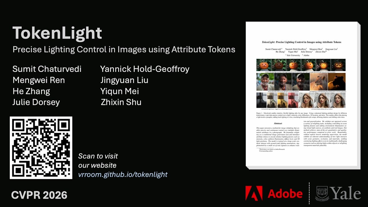 TokenLight (CVPR 2026)
