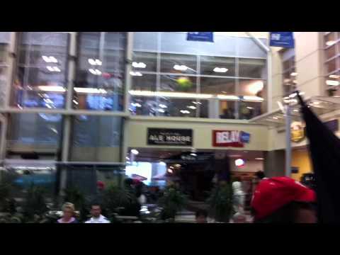Striking CAW members demonstrate inside Halifax Airport against Air Canada (1 of 2)