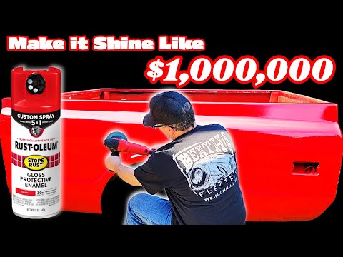 How To Make your (Cherry) Rust-oleum (Spray Paint) SHINE Like $1,000,000 (Cut & Buff)