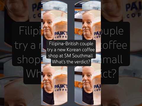 Jing & Nick try a new Korean coffee shop... watch the review video! #mixedcouple #food #coffee#fun