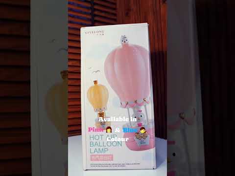 Hot Air Balloon Night Lamp. Purchase on beautifymyspace.com #lamp #light #kids #kidsroom #kids