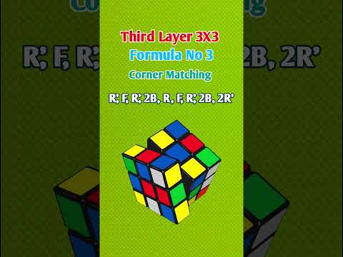Rubik's Cube Tutorial Third Later #puzzle #viral