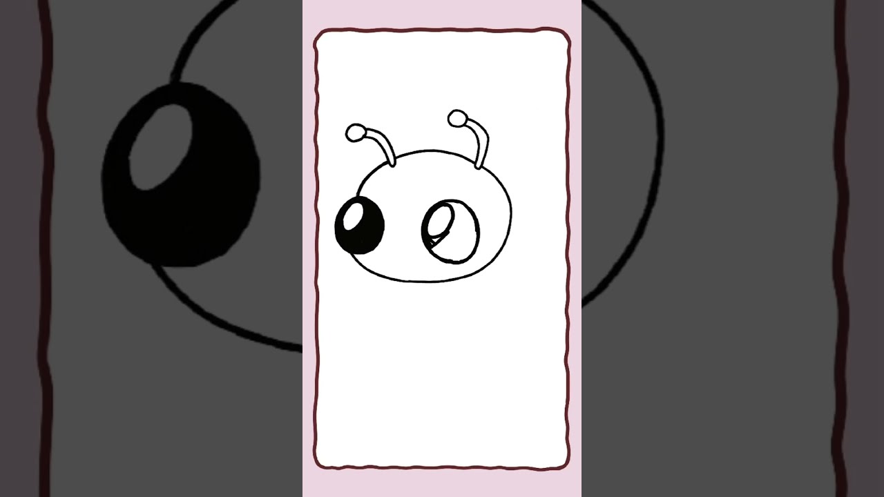 Draw a ant #shorts #doodle #easydrawing