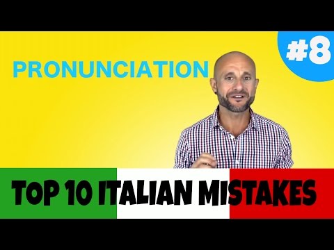Italian Pronunciation Mistakes for Beginners - Present Tense Verb Endings