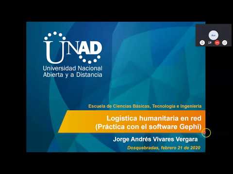 Logística humanitaria en red con Gephi (análisis de redes sociales)